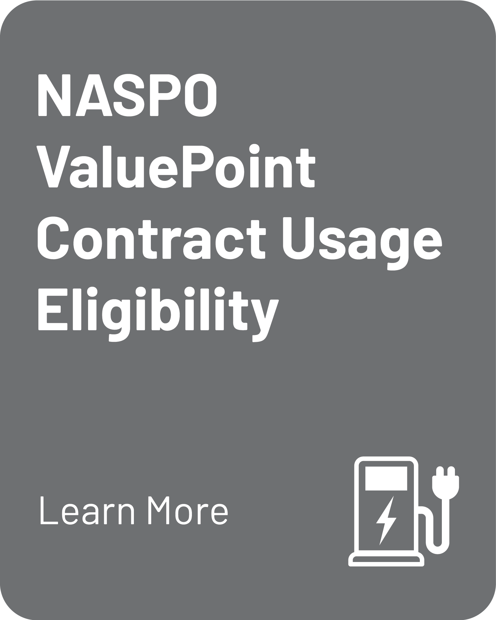 NASPO ValuePoint Ev Charging Station